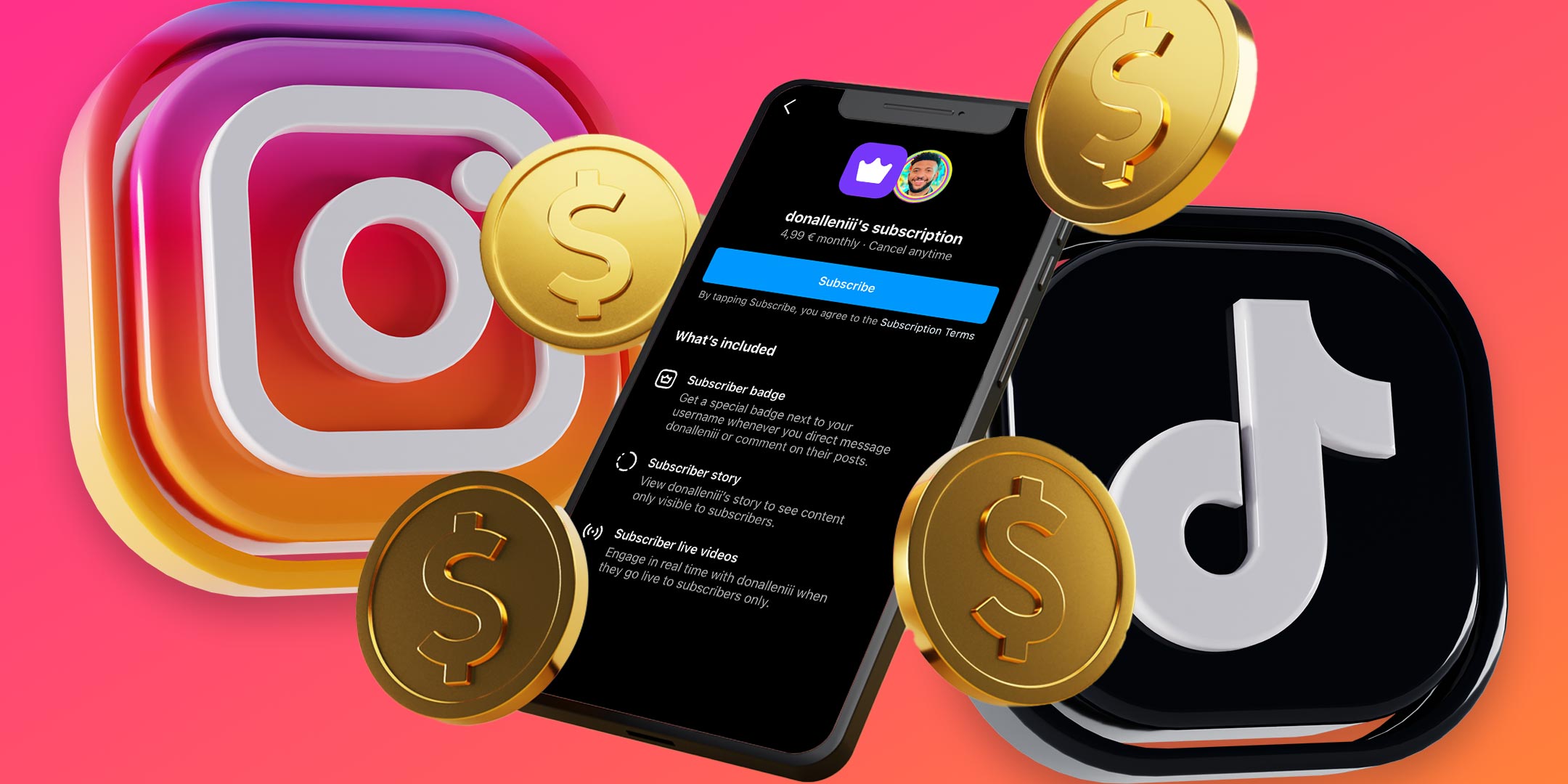 Instagram and TikTok planning subscription models - iGroove